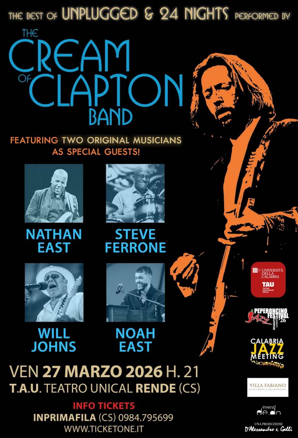 La storia di Eric Clapton arriva a Rende: al TAU l’unica tappa del Sud ...