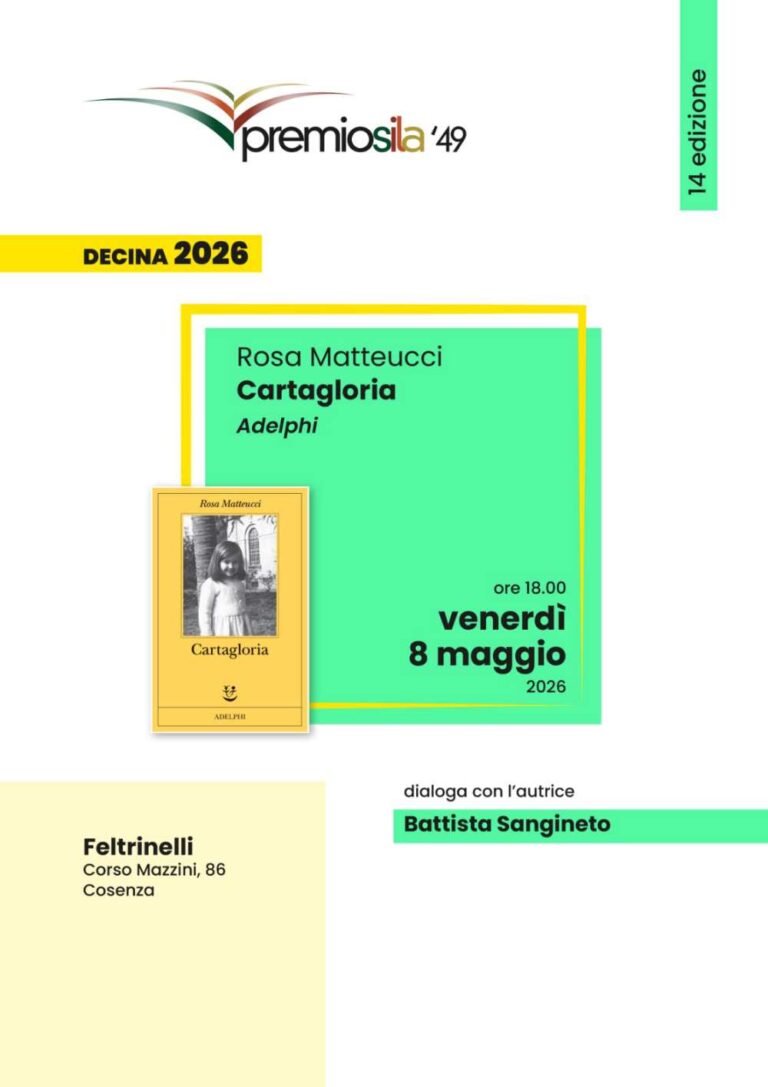 Rosa Matteucci al Premio Sila: a Cosenza il viaggio spirituale di ...